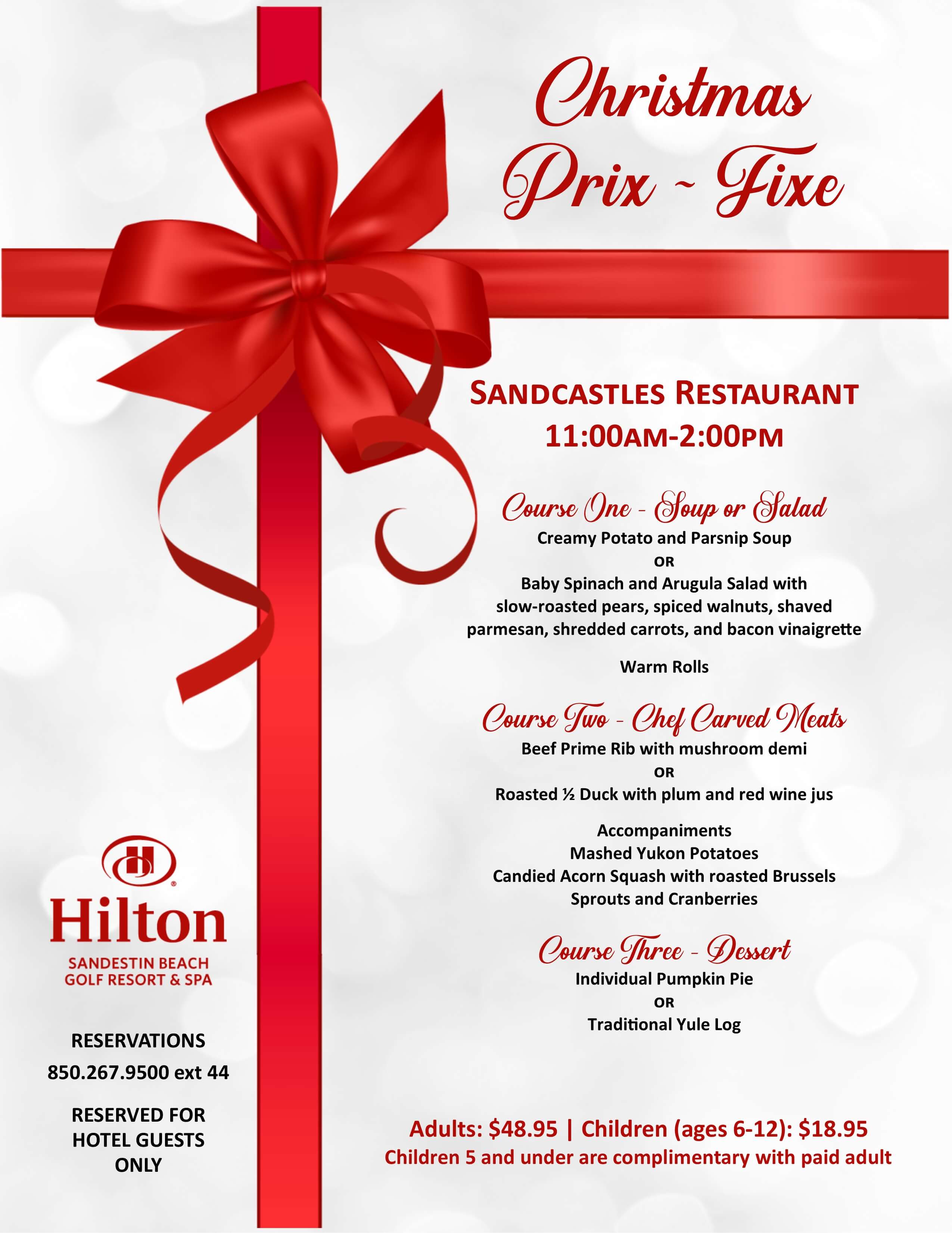 Christmas Prix - Fixe